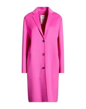 ANNIE PARIS Coat Fuchsia Size Virgin Wool - Pink