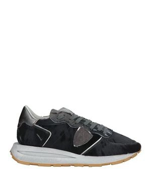Philippe Model Sneakers Charcoal Size Leather, Textile Fibers