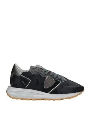Philippe Model Sneakers Charcoal Size Leather, Textile Fibers