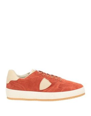 Philippe Model Sneakers Rust Size Leather, Textile Fibers - Red