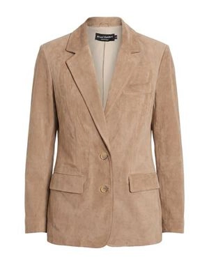 STREET LEATHERS Blazer Dark Size Leather - Beige