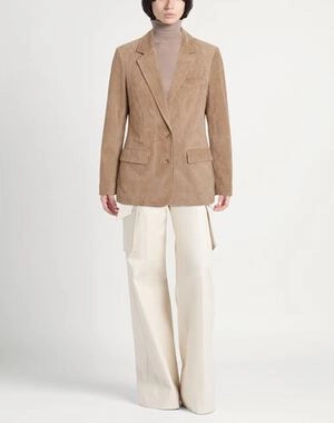 STREET LEATHERS Blazer Dark Size Leather - Beige
