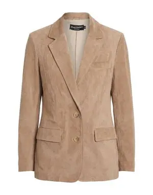 STREET LEATHERS Blazer Dark Size Leather - Beige