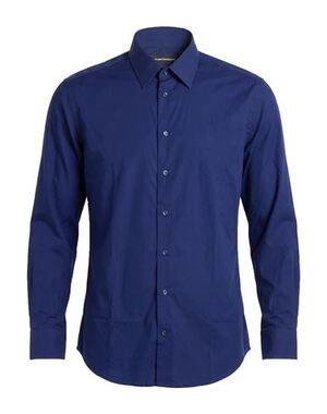 Emporio Armani Shirt Size Cotton, Elastane - Navy