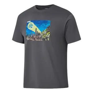 LI-NING X Curry China Tour City Hongkong T-shirt - Grey