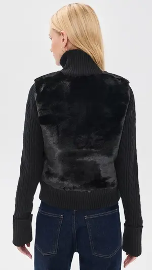 Cara Cara Logan Faux Fur Cardigan