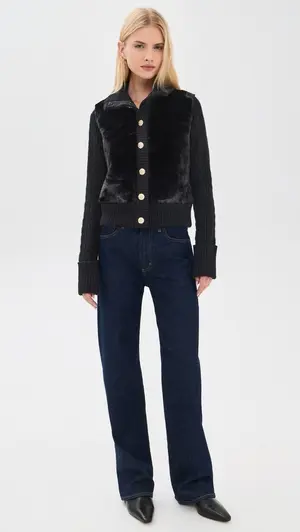Cara Cara Logan Faux Fur Cardigan