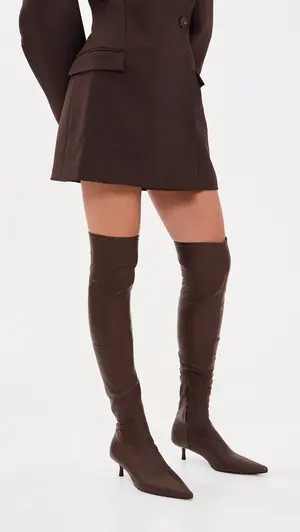 Simkhai Joni Stretch Leather Over-the-knee Boots