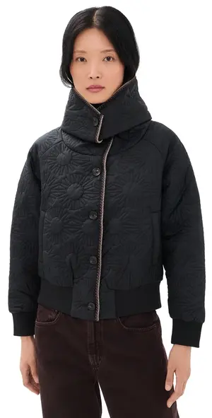 UGG Solein Oversized Collar Jacket - Black