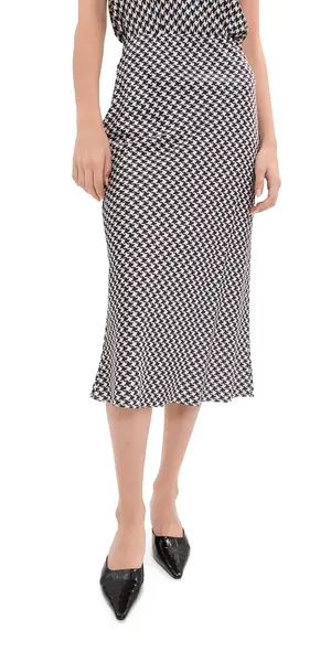 LE BOP Olive Skirt - Black/white Houndstooth