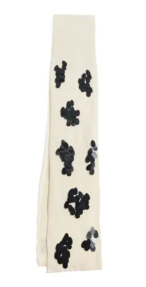 Chan Luu Sequined Wool Scarf - Ivory