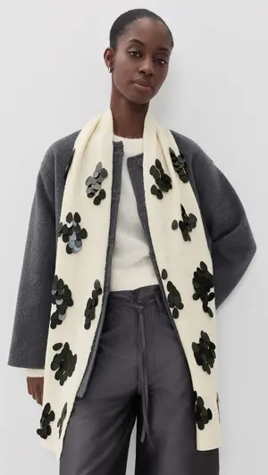 Chan Luu Sequined Wool Scarf