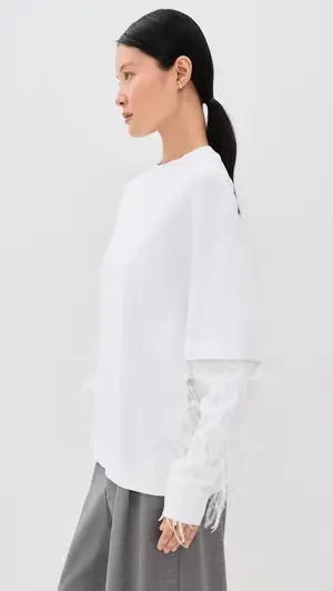 DARKPARK Troy Double Sleeve Feather Tee