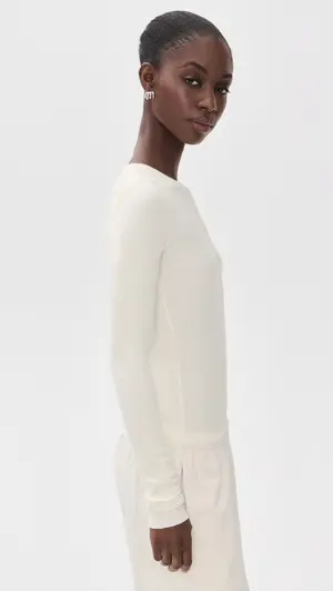Eterne Long Sleeve Henley Top