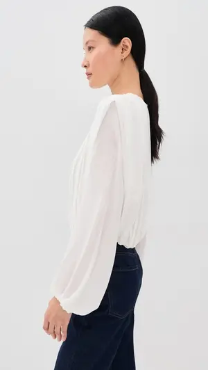 Simkhai Frida Silk Blouse