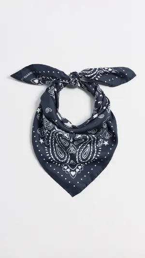 CALL IT BY YOUR NAME Silk Bandana Small - Navy