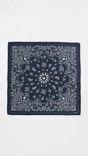 CALL IT BY YOUR NAME Silk Bandana Small - Navy