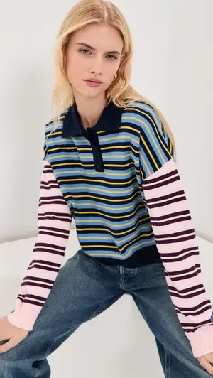 LE BOP Zadie Cropped Polo