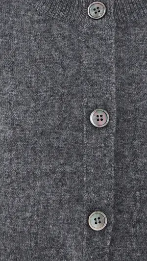 LA LIGNE Solid Lean Lines Cashmere Cardigan