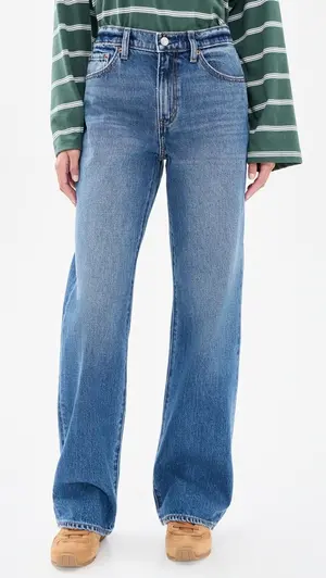 DAZE 2k Mid Rise Relaxed Baggy Jeans