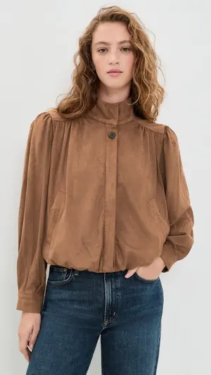 Astr The Label Estero Faux Suede Jacket