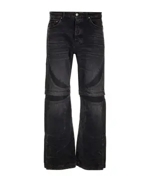 Amiri Belt Ring Denim Trousers - Black