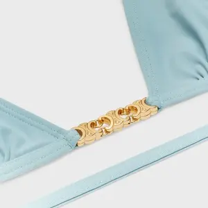 Celine Triomphe Triangle Top In Matte Jersey