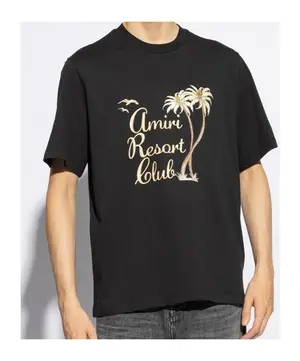 Amiri Palm Tree Printed Crewneck T-shirt