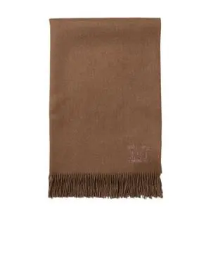 Max Mara Logo Scarf Brown