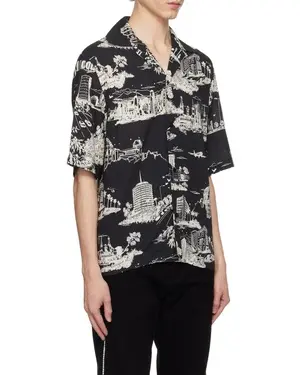 Amiri La Landmark Short-sleeved Shirt