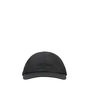 Palm Angels Logo Embroidered Baseball Cap - Black