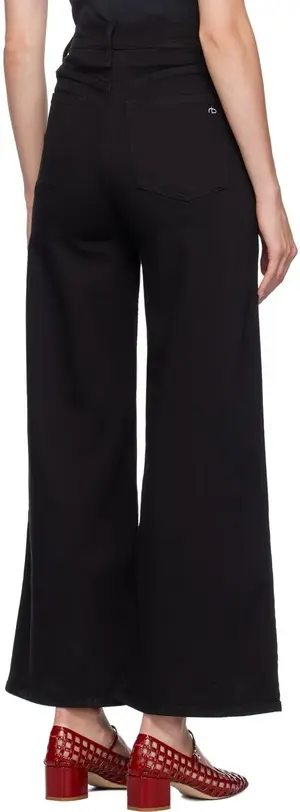Rag & Bone Sofie Ultra-wide Jeans - Black