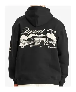 REPRESENT Snap-button Hooded Sweatshirt