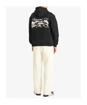 REPRESENT Snap-button Hooded Sweatshirt