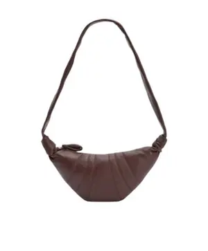 LEMAIRE Croissant Knot-detailed Shoulder Bag - Brown
