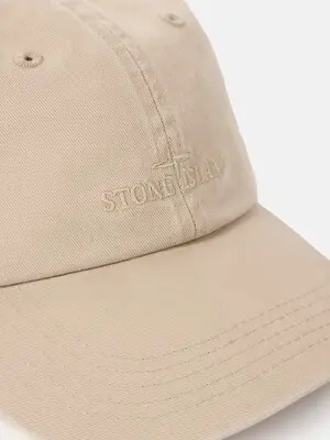 Stone Island Logo-embroidered Curved Peak Cap