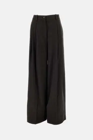 Ralph Lauren Clarice Pantaloni Lunghi A Pieghe - Grigio