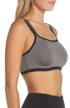 Natori Yogi Convertible Sports Bra - Grey/black