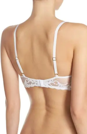 Natori Feathers Plunge T-shirt Basics Bra - White