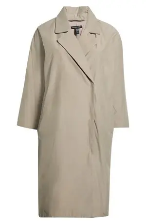 Eileen Fisher Padded Trench Coat - Twine