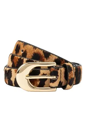 Kate Spade New York Calf Hair Slide Belt - Leopard