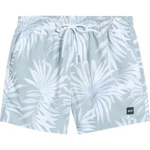 BOSS Pirhana Swim Trunks - Open Grey