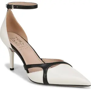 27 EDIT NATURALIZER Bliss Ankle Strap Pump - Alabaster/black