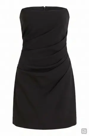 EVER NEW Rumi Pleated Strapless Minidress