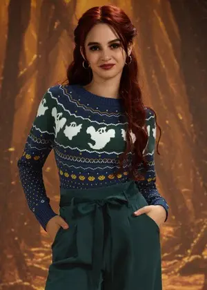 MODCLOTH Happy Hauntings Fair Isle Halloween Sweater
