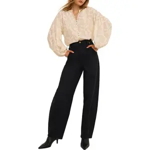 Mint Velvet Relaxed Ultimate Barrel Jeans - Black