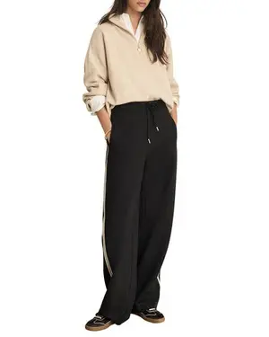 Mint Velvet Side Stripe Barrel Trousers