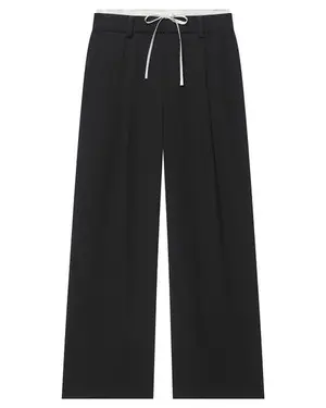 Mint Velvet Contrast Waist Wide Leg Trousers