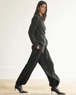 Mint Velvet Checked Soft Balloon Trousers