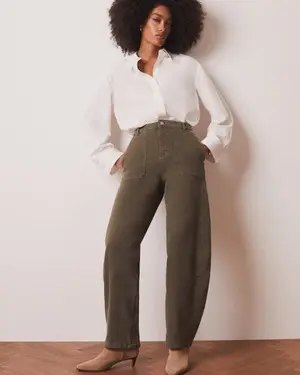 Mint Velvet Utility Barrel Jeans